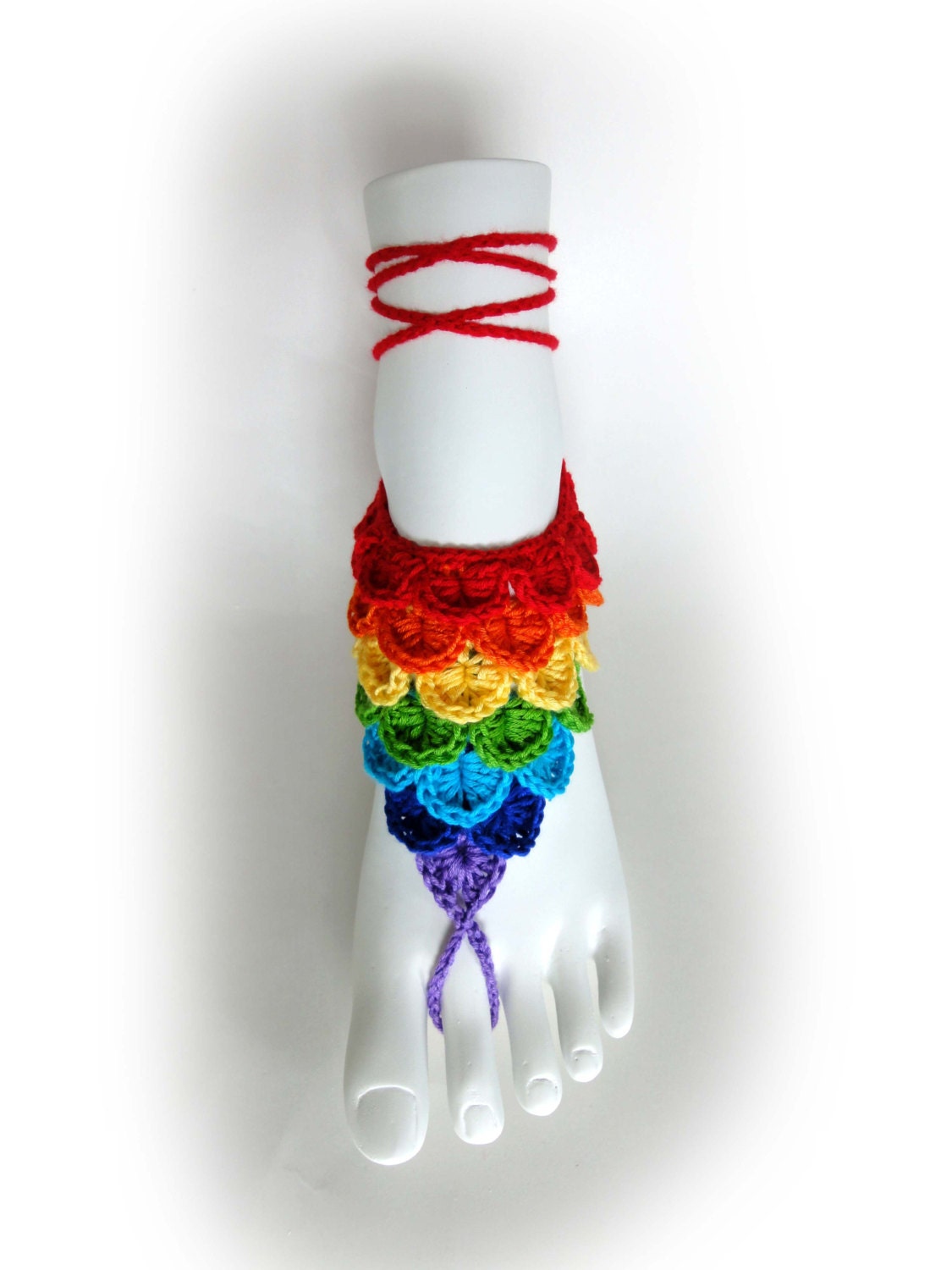 Dragon Scales Barefoot Sandals. Rainbow or 27 Colors. - Etsy