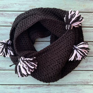 Handmade Wednesday Addams Inspired Snood Enid Crochet Snood. Black or ...