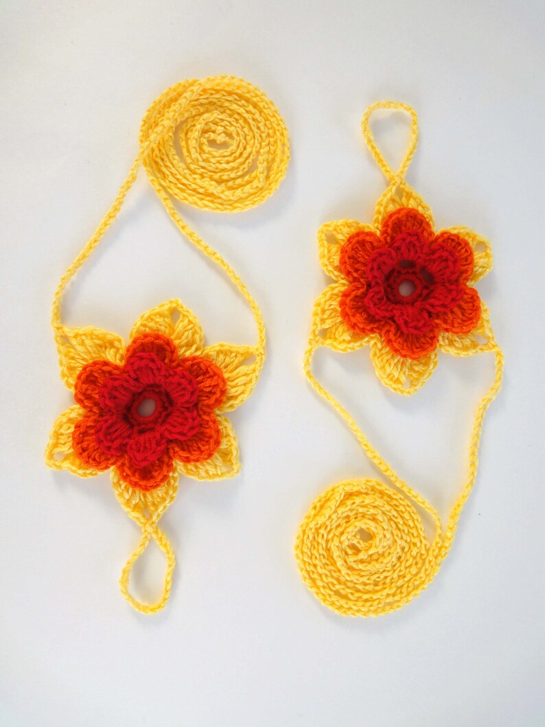 Fire Flower Barefoot Sandals. 23 Colors. Hot Flame Crochet | Etsy