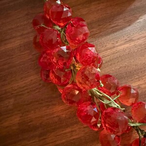 Mid Century Vintage 60s 70s Raspberry Red Pink Purple Acrylic Lucite ...