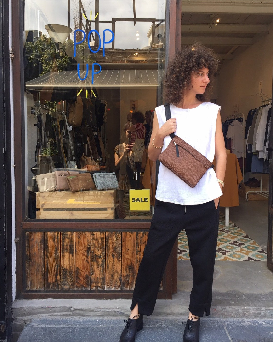 Minimalist Brown Funny Pack,pouch Bag, Brown Pouch Bag, Crossbody ...