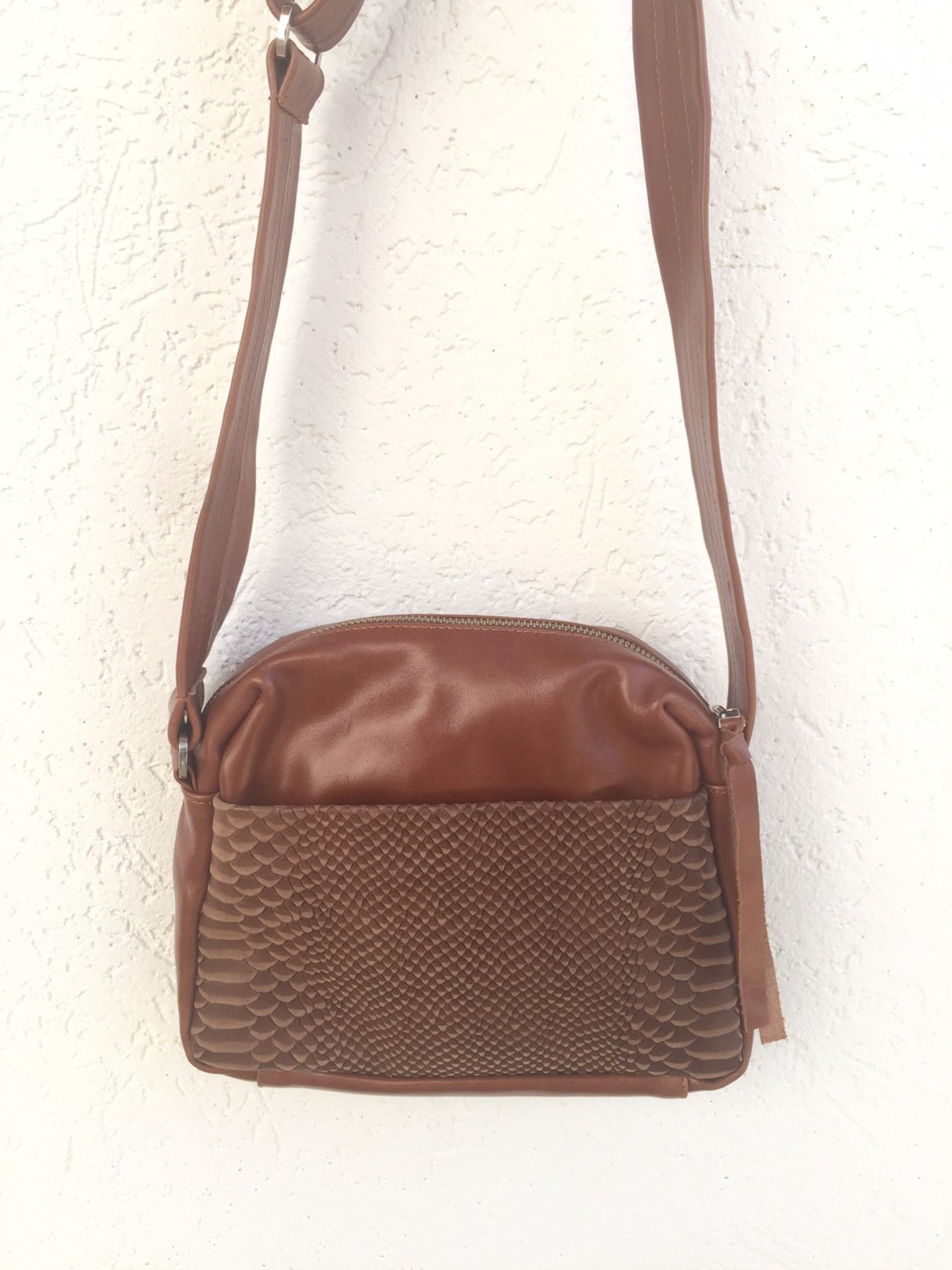 Brown Crossbody Leather Bag Brown Leather Handbag Brown - Etsy