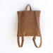 Brown Leather Backpack, Brown Zipper Backpack, Medium Brown Leather ...