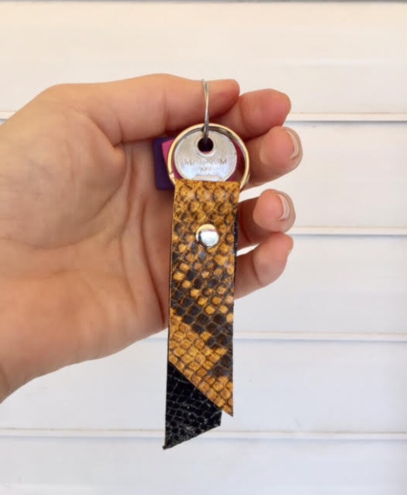 Yellow Leather Keyholder,leather Keychain,leather Lanyard,yellow ...