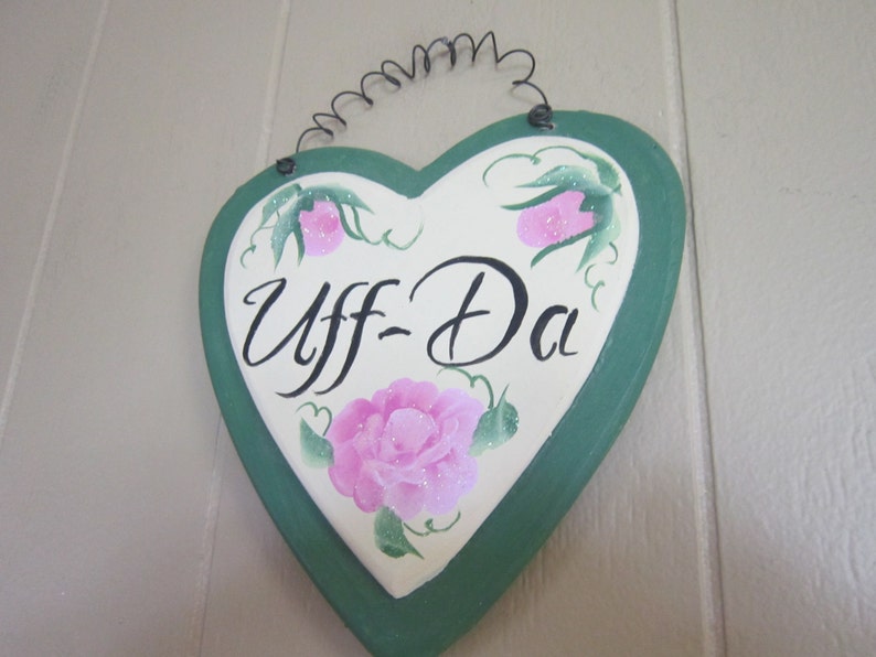 FREE Shippinghand Painted Wood Uff-da Sign. Wall - Etsy