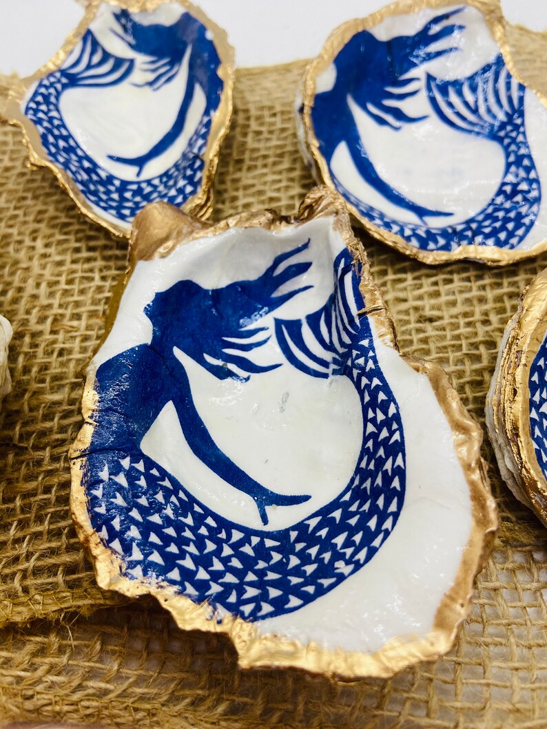 Mermaid Shell Trinket Dish or Coastal Decor | Etsy