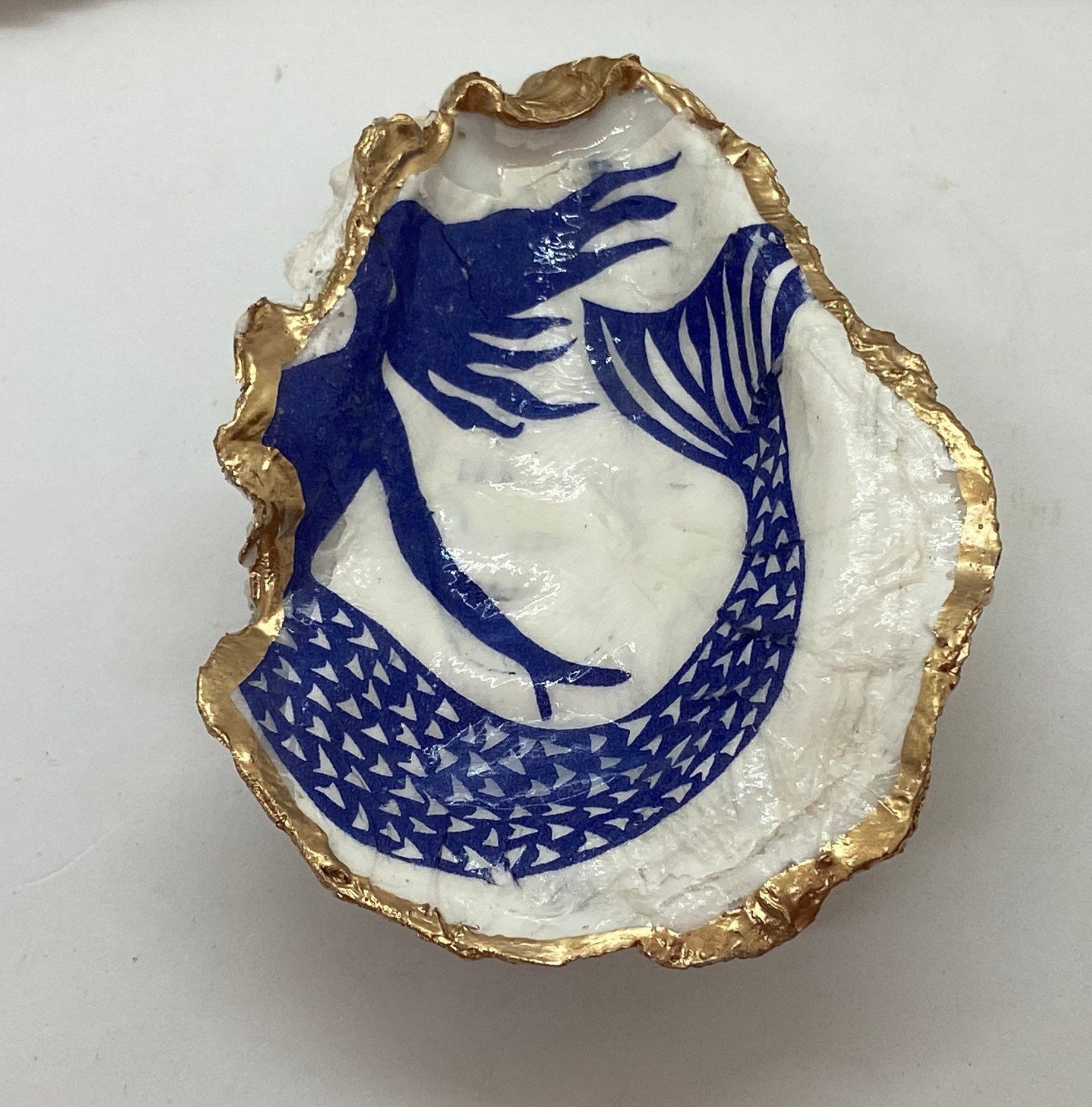 Mermaid Shell Trinket Dish or Coastal Decor | Etsy