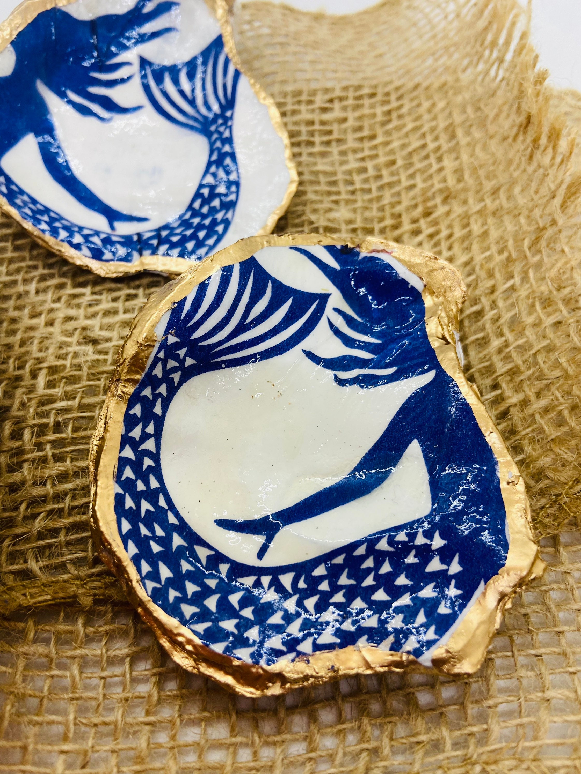 Mermaid Shell Trinket Dish or Coastal Decor | Etsy