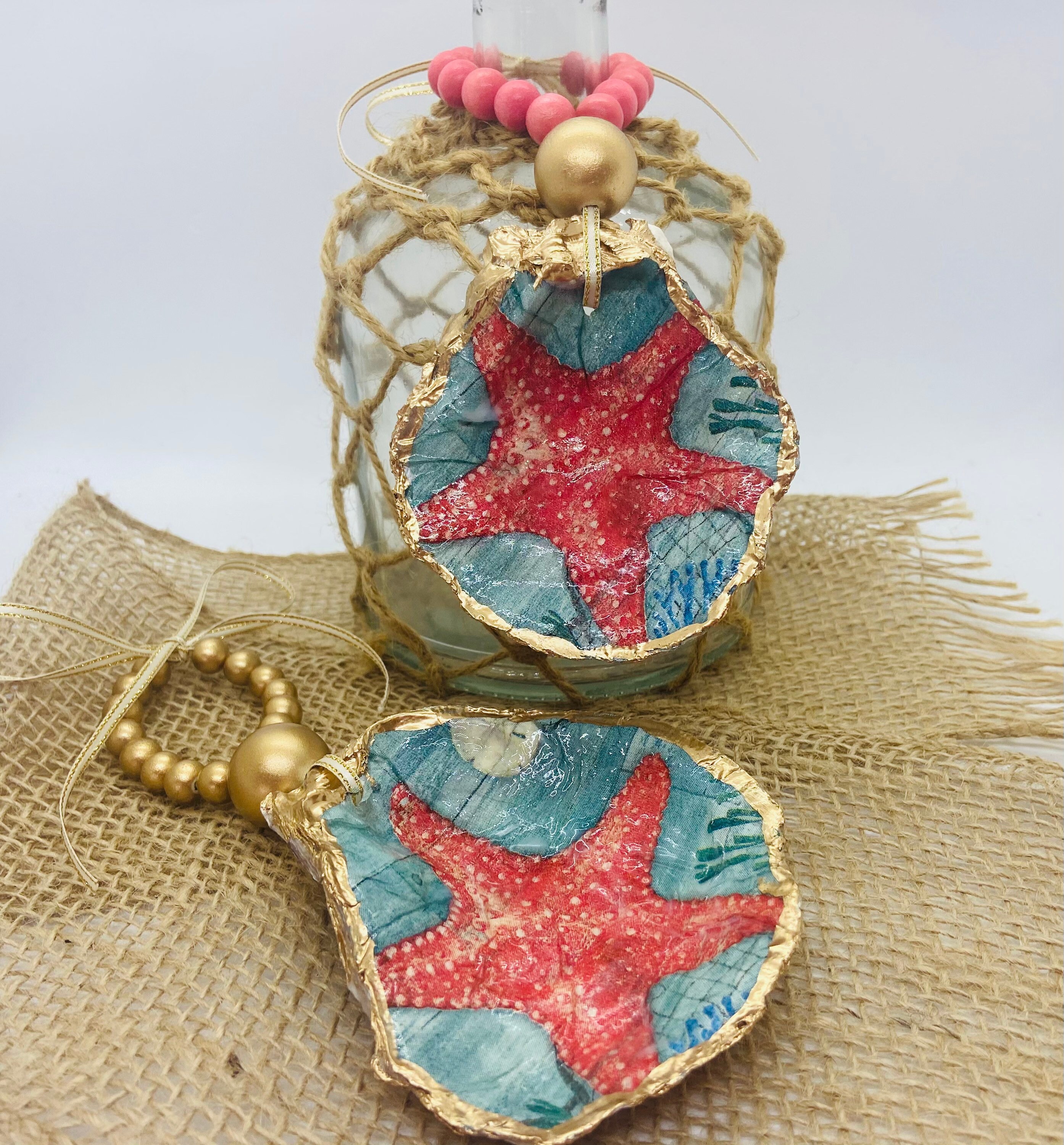 Starfish Shell Trinket Dish or Coastal Decor - Etsy