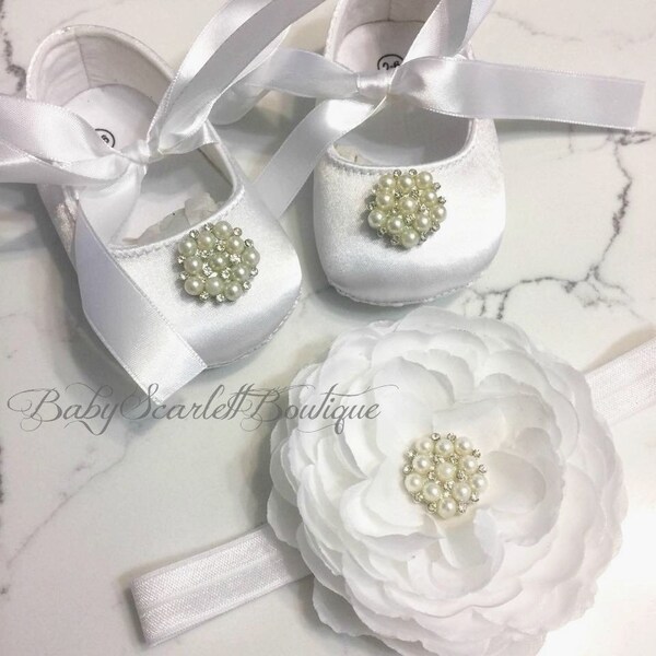 White Baby Shoes - Etsy