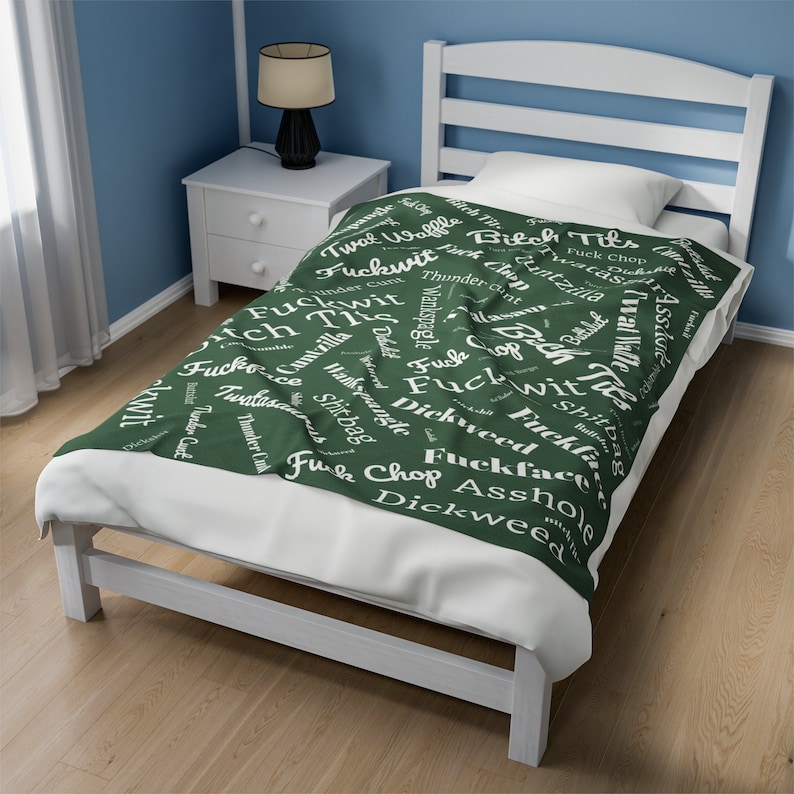 Fucking Curse Words Blanket Funny Adult Throw Swear Words Funny Gag ...