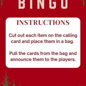 Printable Christmas Bingo Game, Easy Classroom Party Activity - Etsy