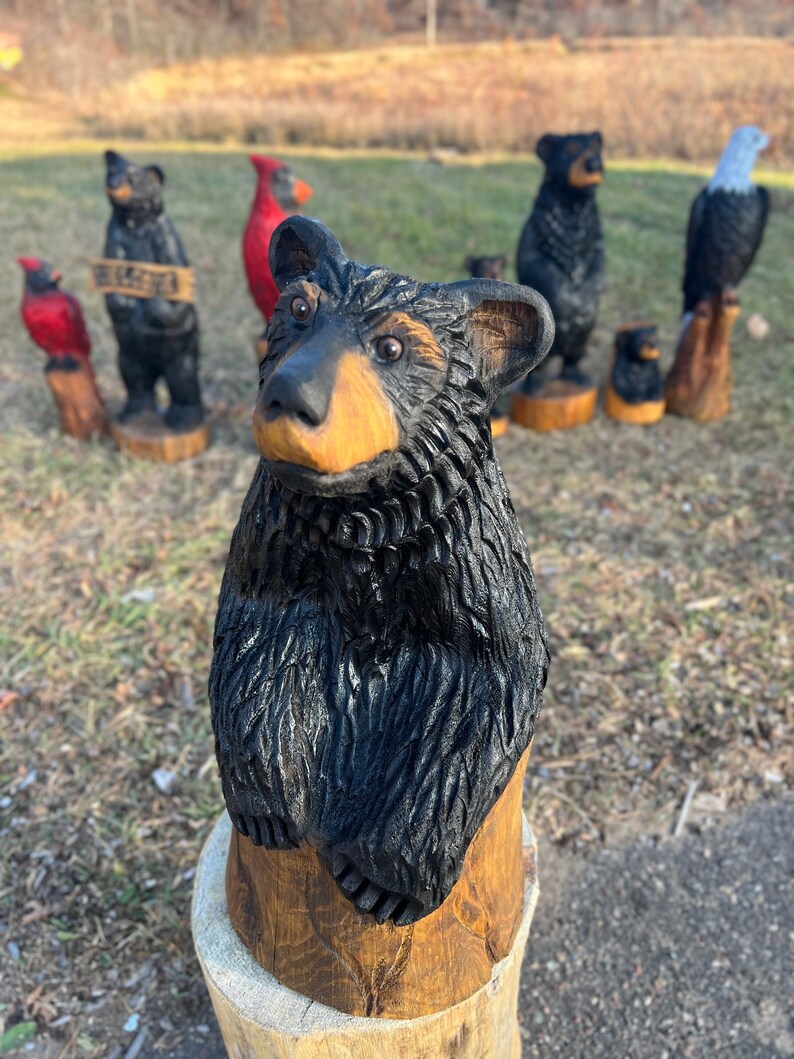 Large Cub in Stump style 1 - Etsy