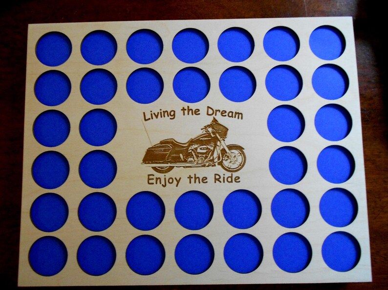 Poker Chip Frame Display Insert Only Living the Dream Fits 36 - Etsy