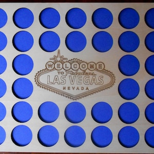 Vegas Casino Chip Display Frame Insert Poker Player Gift Laser-engraved ...