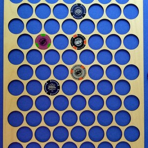 Custom Poker Chip Display Frame for 77 Chips Laser-engraved Insert ...