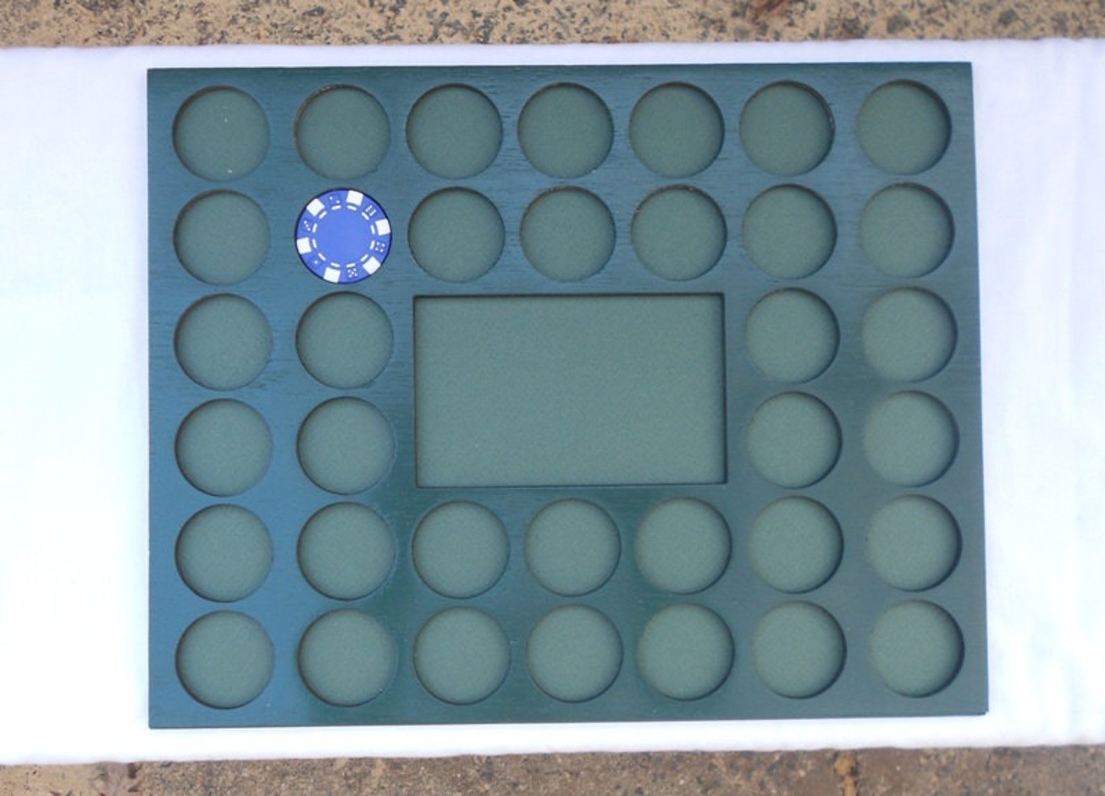 Custom Casino Poker Chip Display Frame Insert for 36 Golf Ball - Etsy