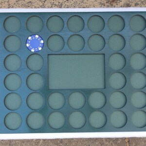 Custom Casino Poker Chip Display Frame Insert for 36 Golf Ball Markers ...