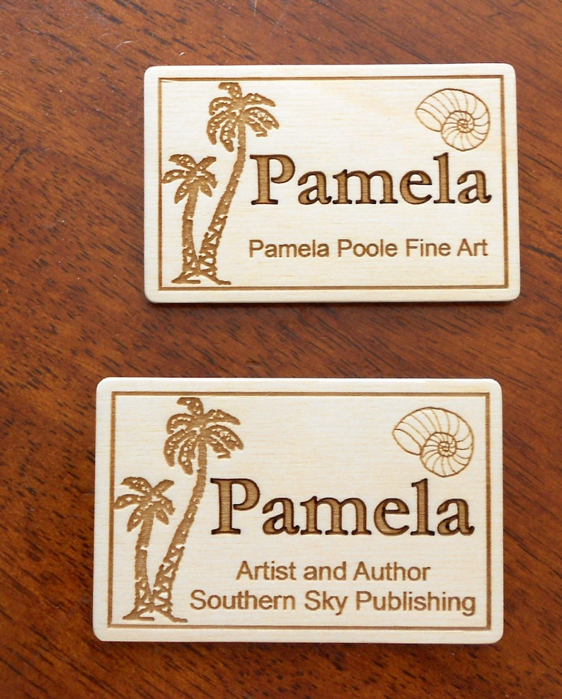 Custom Name Tags Laser-engraved Personalized Name Badges - Etsy