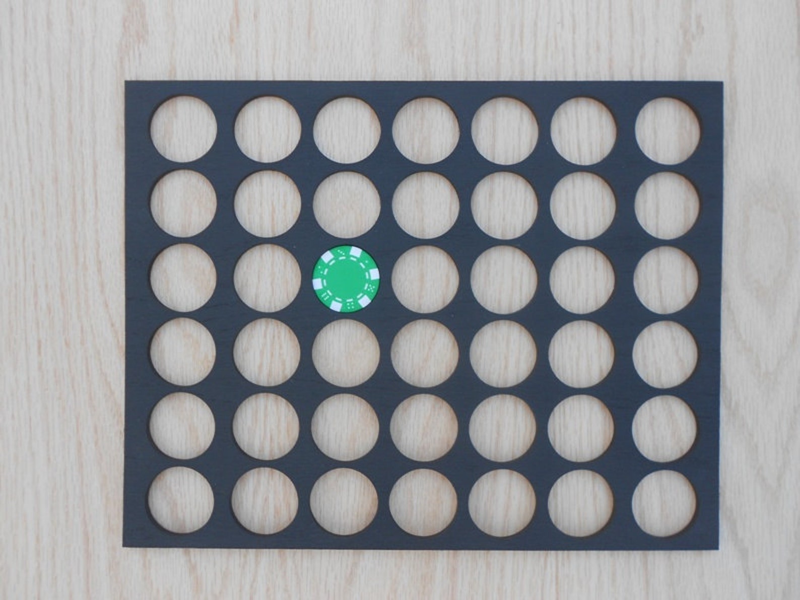 Custom Casino Poker Chip Display Frame Insert for 42 Chips - Etsy