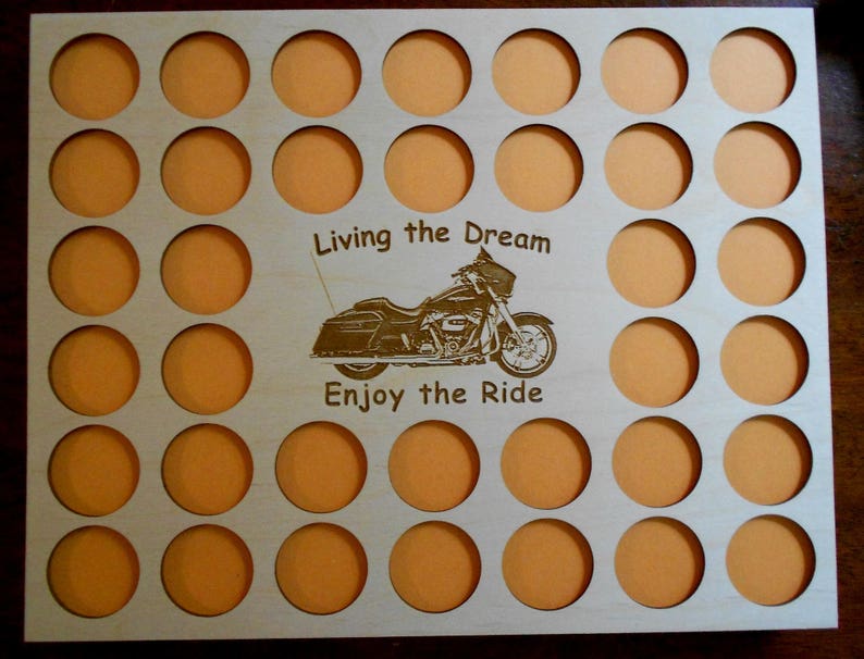 Poker Chip Frame Display Insert Only Living the Dream Fits 36 - Etsy