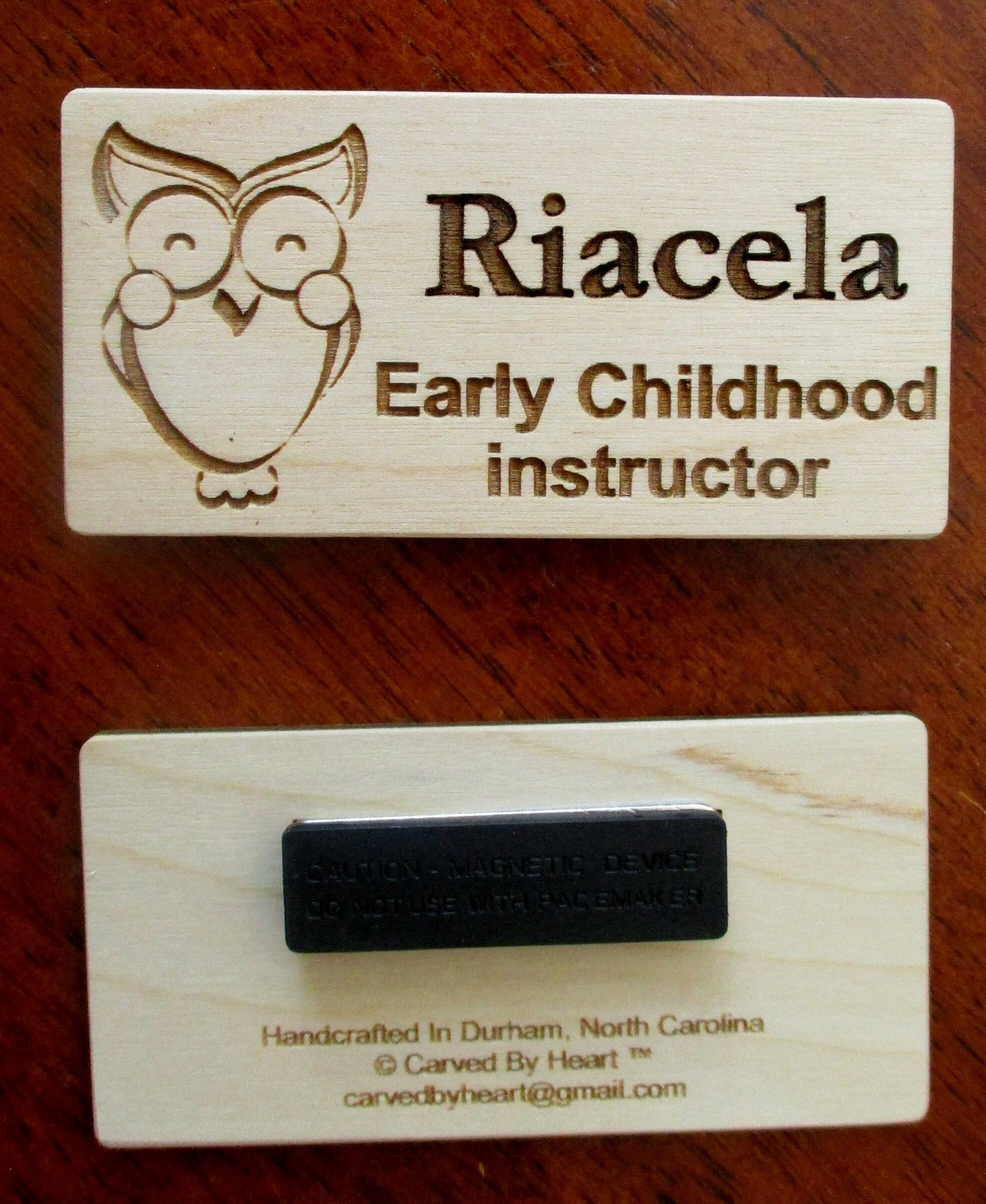 Magnetic Name Badges Laser-engraved Personalized Custom Name | Etsy