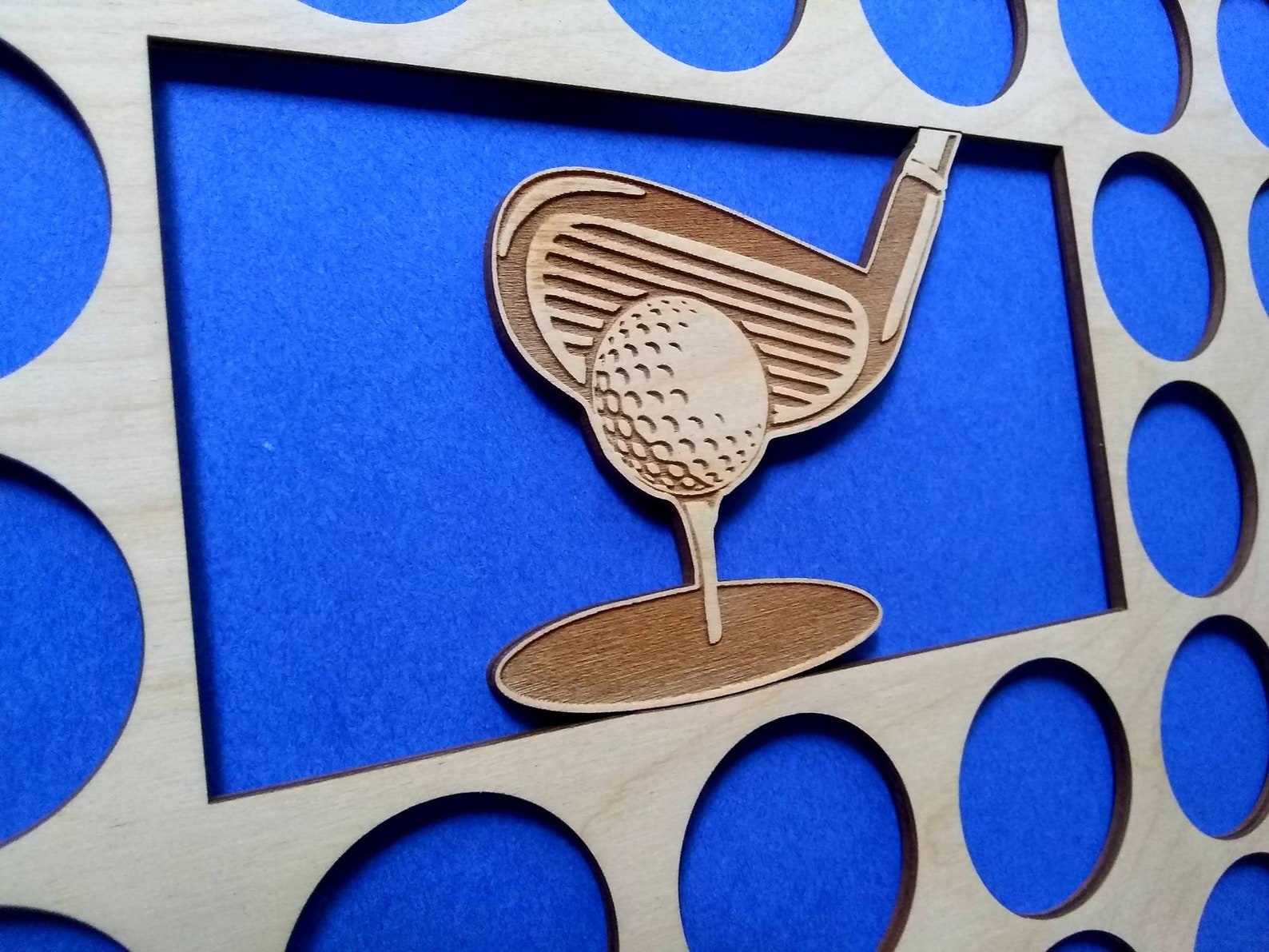 Custom Golf Ball Marker Display Frame Fits 36 Golf Ball | Etsy