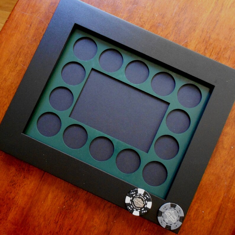 Custom Chip Display Frame For 14 casino or Harley-Davidson | Etsy