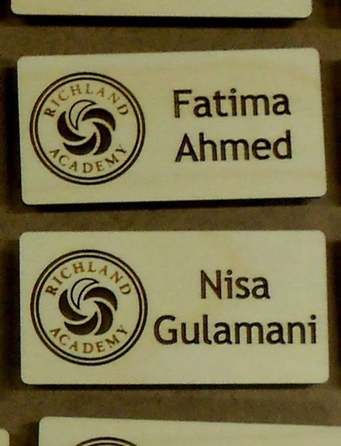 Magnetic Name Badges Laser-engraved Personalized Custom Name | Etsy