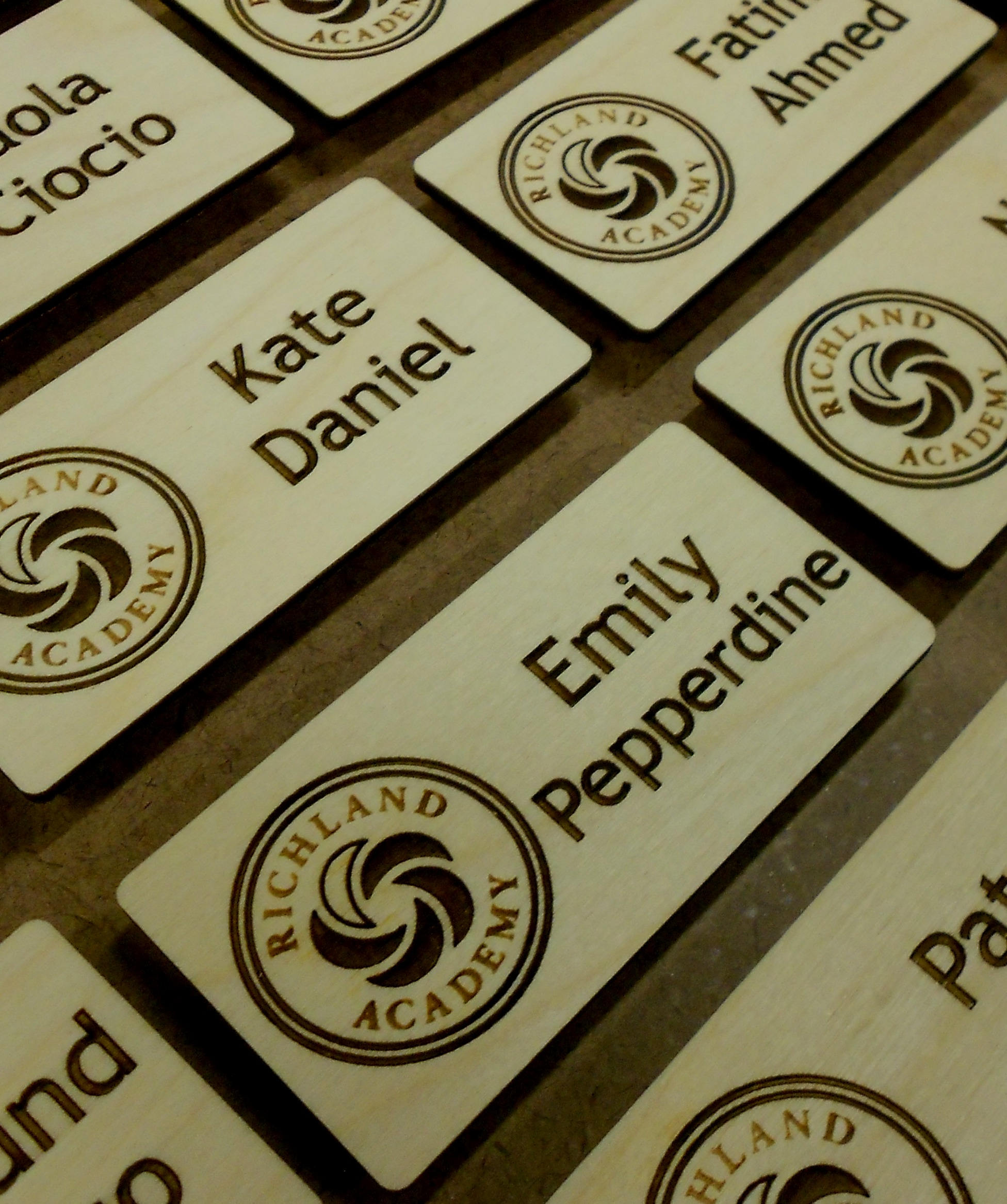 Magnetic Name Badges Laser-engraved Personalized Custom Name | Etsy