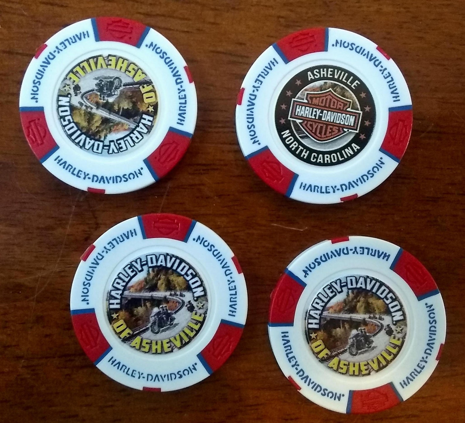 Harley-davidson Chips From Harley Stores Vegas Blue Ridge - Etsy