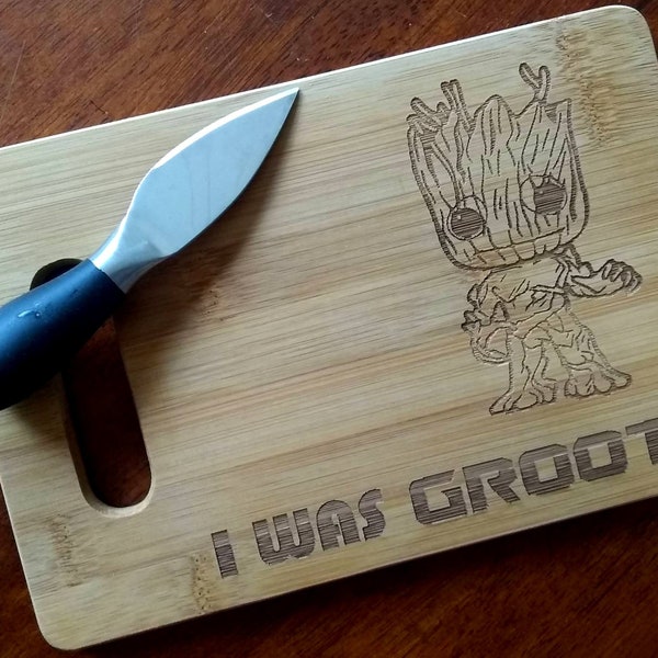 I Was Groot Cutting Board - Etsy