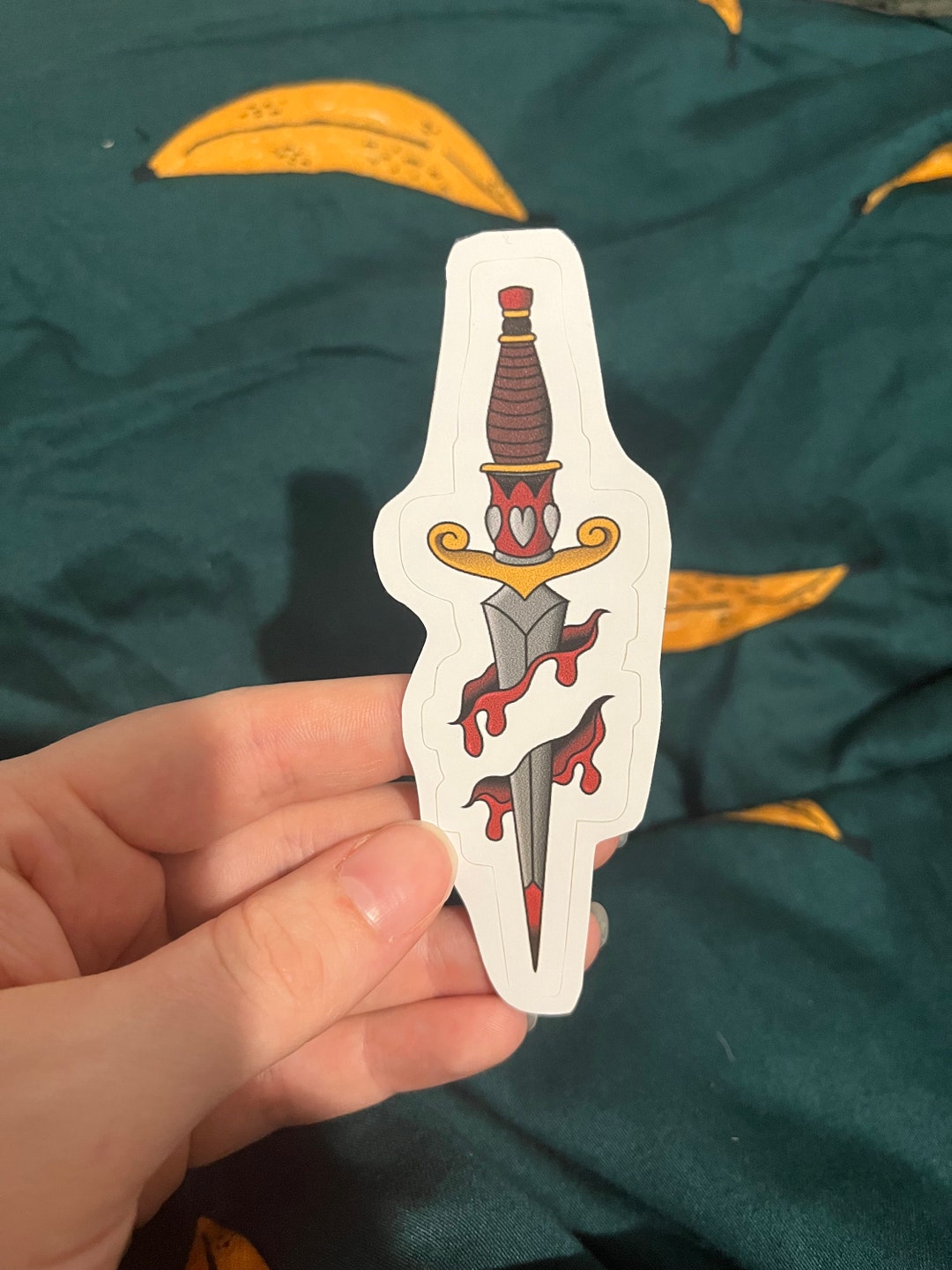 Trad Tat Dagger Sticker - Etsy