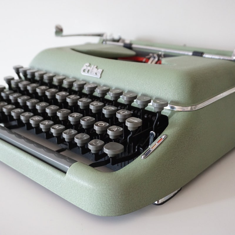 Green Typewriter - Etsy