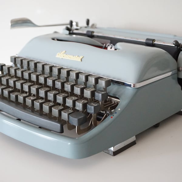 Blue Typewriter - Etsy