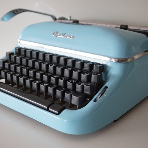 Blue Typewriter - Etsy