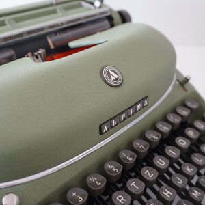 Beautiful Rare GREEN 1955 Alpina SK24 Typewriter - Working - Design ...