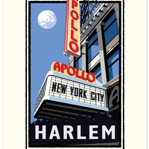 Landmark NY | Apollo Theater Art Print - Etsy