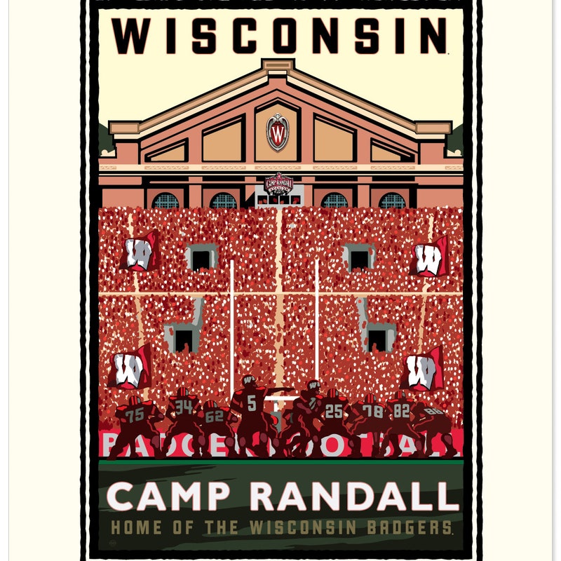 Wi Badger Posters - Etsy