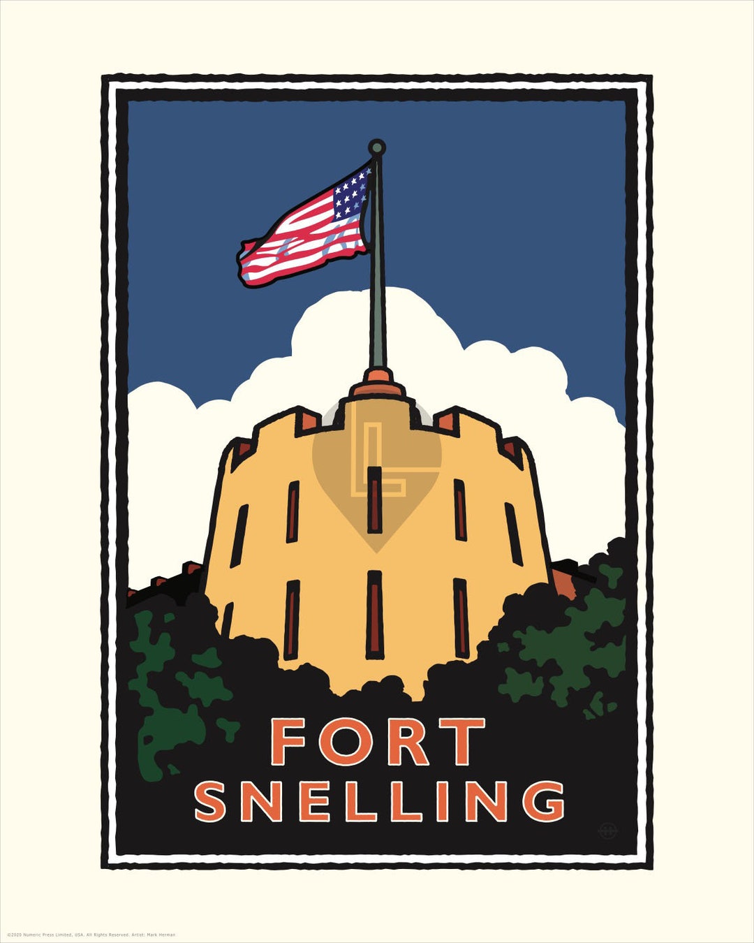 Landmark MN | Fort Snelling Art Print - Etsy