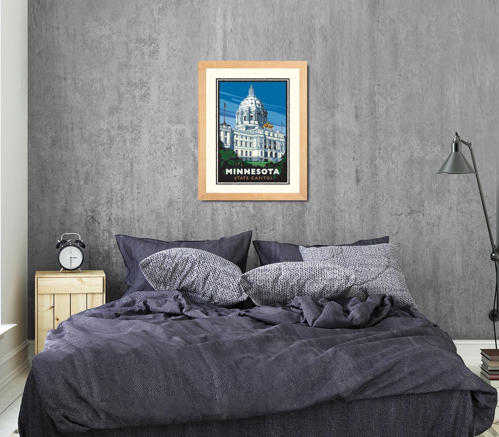 Landmark MN | Minnesota State Capitol Art Print - Etsy