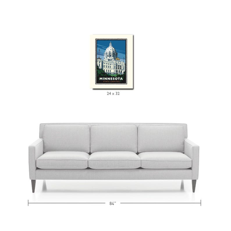 Landmark MN | Minnesota State Capitol Art Print - Etsy