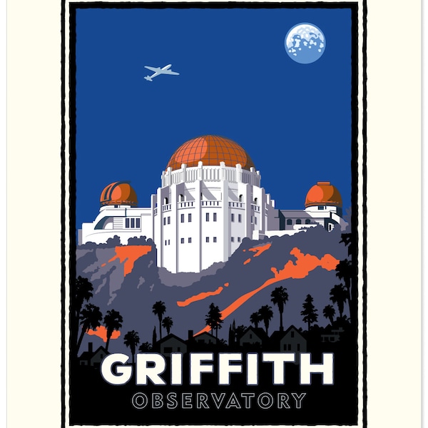 Griffith Observatory Poster - Etsy
