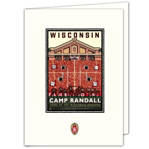 Landmark WI | UW Madison Camp Randall on Field Art Print - Etsy