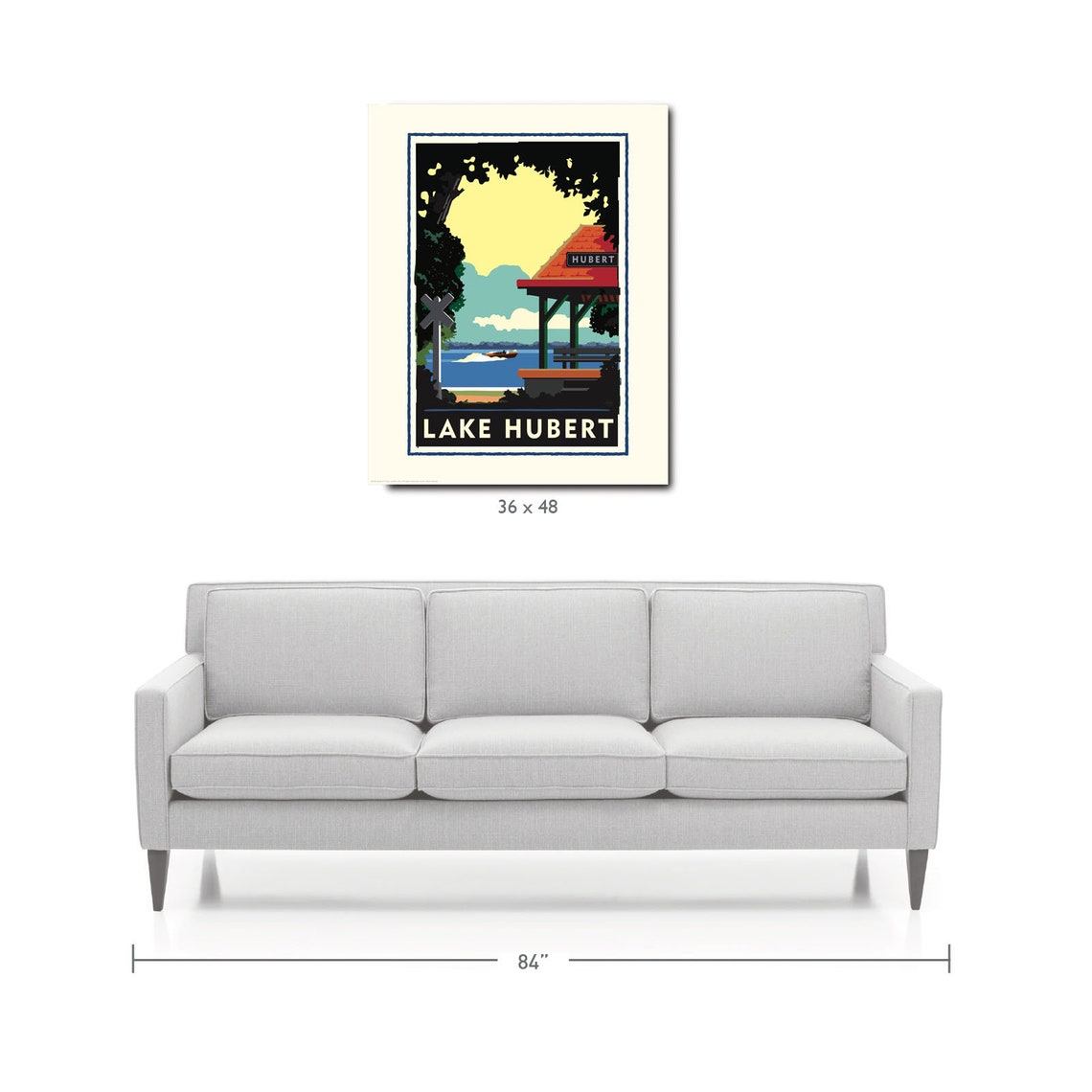 Landmark MN | Lake Hubert - Etsy