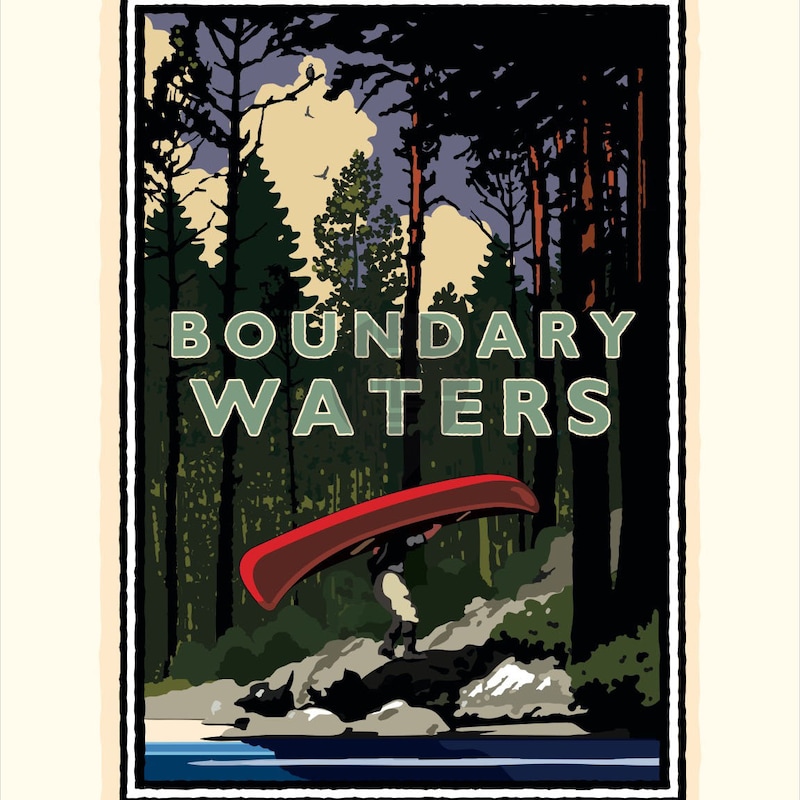 Boundary Waters Map - Etsy