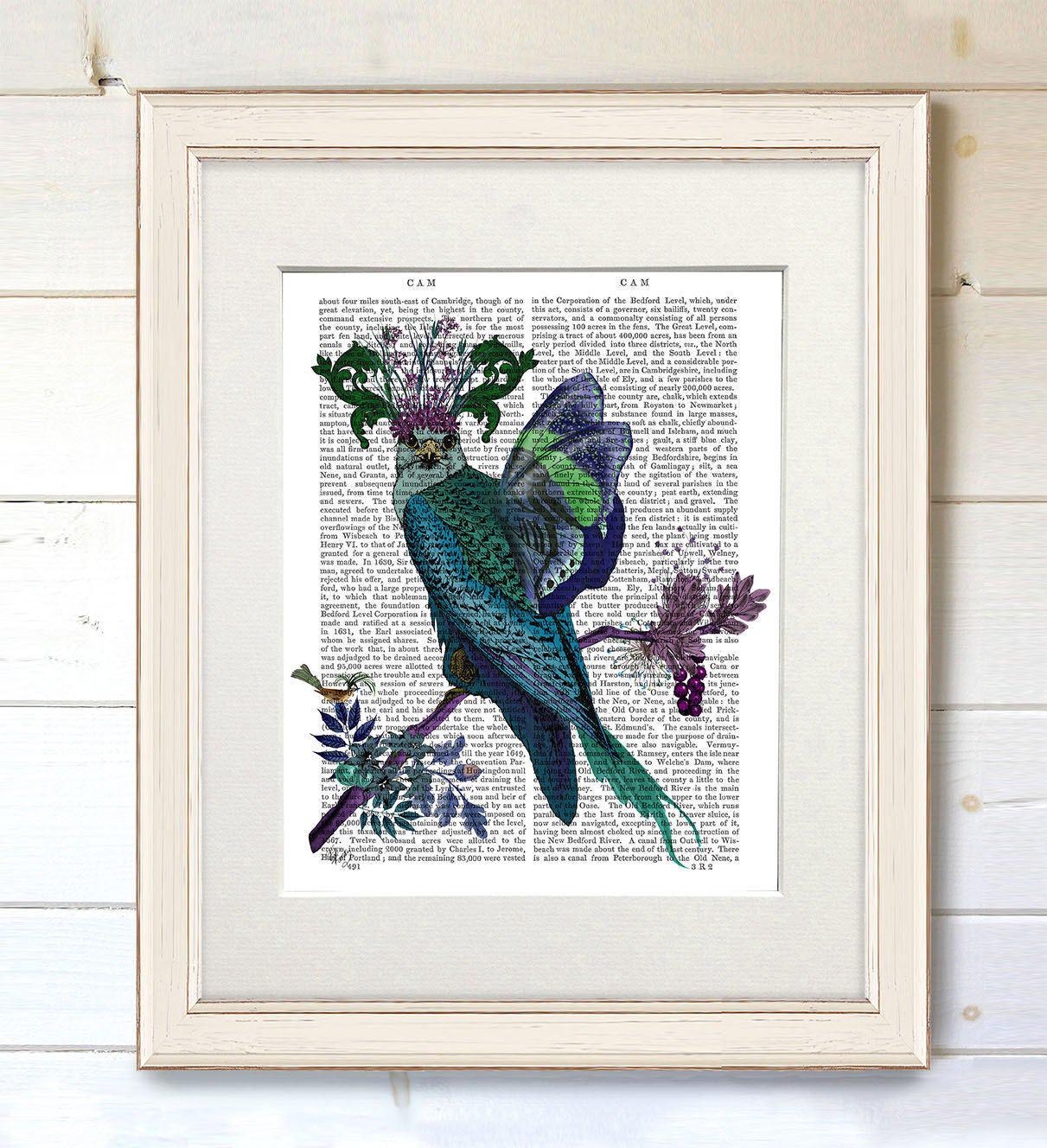 Blue Falcon - Falcon Print Bird Art Print Bird Print Bird Artwork ...