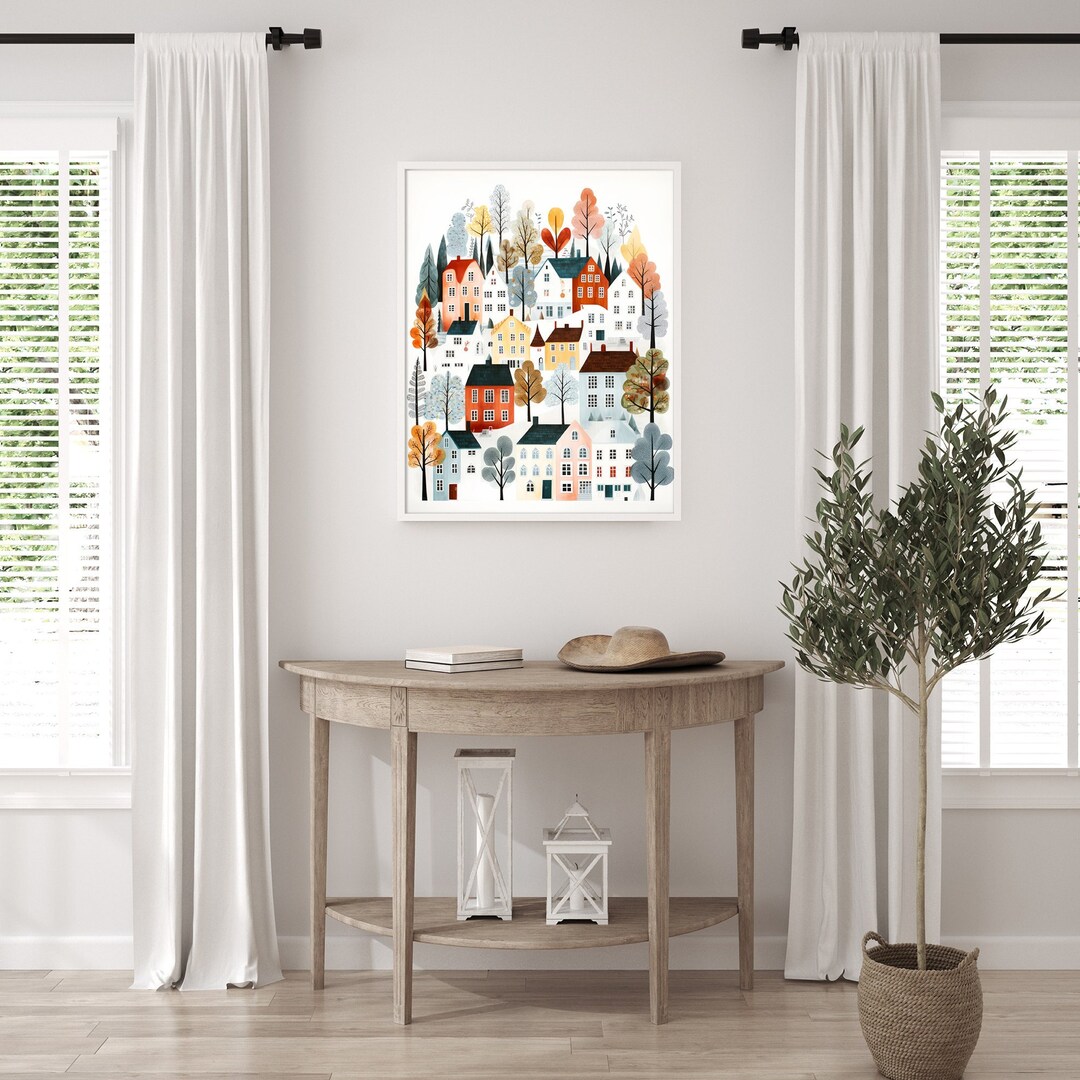 Modern Nordic Home Decor, Scandinavian Houses, Scandi Wall Art, Swedish ...