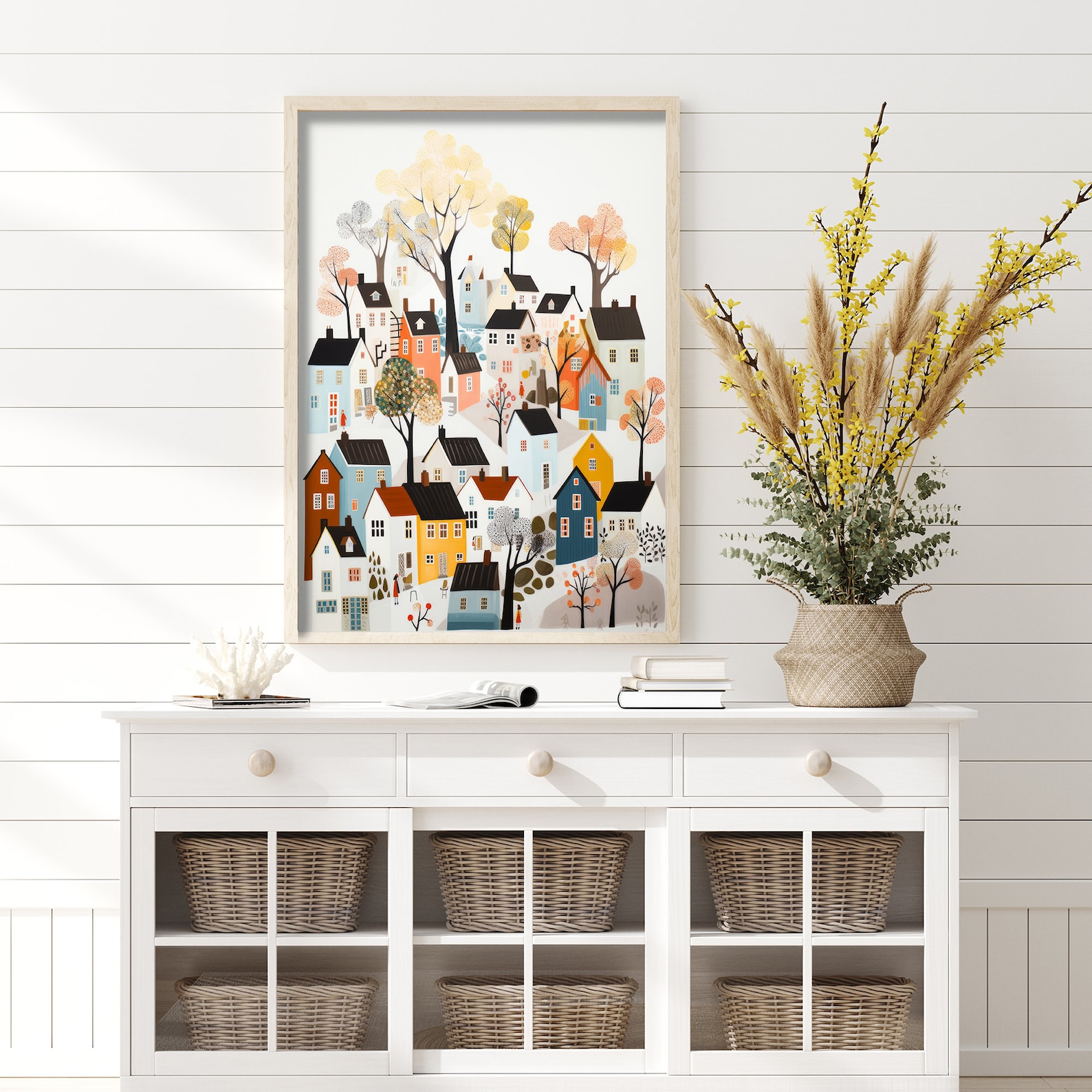 Scandinavian Houses, Scandi Style Wall Art, Nordic Home Decor ...