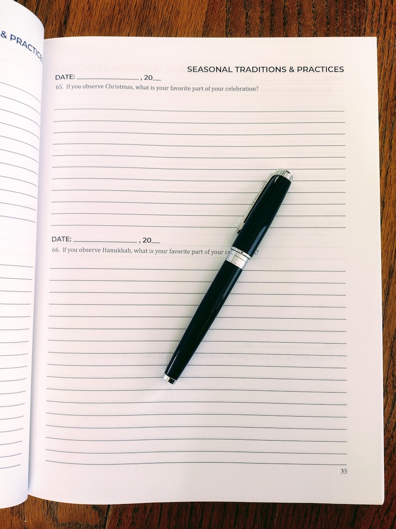 Life Story Guided Journal | Memory Book | Tell Me More About You ...